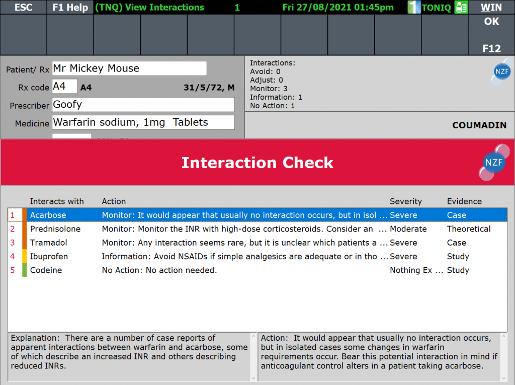 Dispensary – NZ Formulary Integration – Toniq Limited